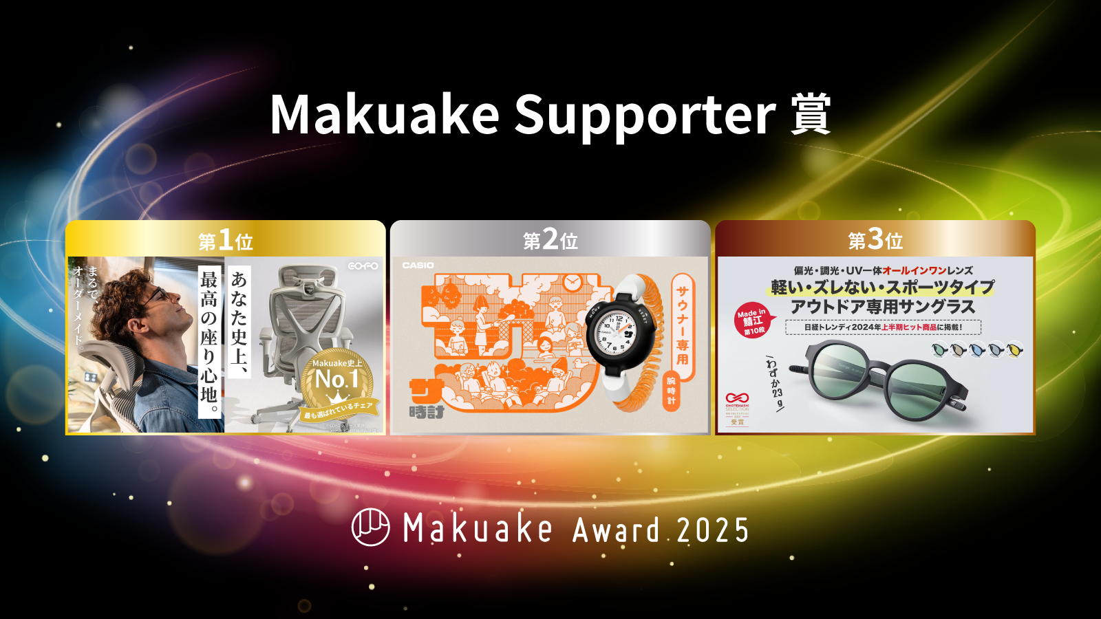 応援購入サービス「Makuake」が行う「Makuake Award 2025」にて受賞プロジェクト及び各特別賞の受賞企業を発表 〜Makuake Of The Year GOLD賞はキリン ...